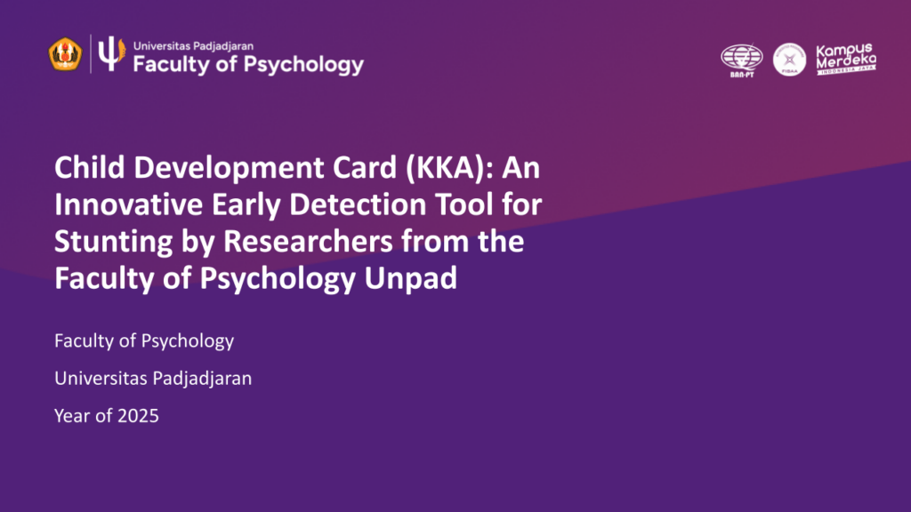 Child Development Card (KKA): An Innovative Early Detection Tool for ...